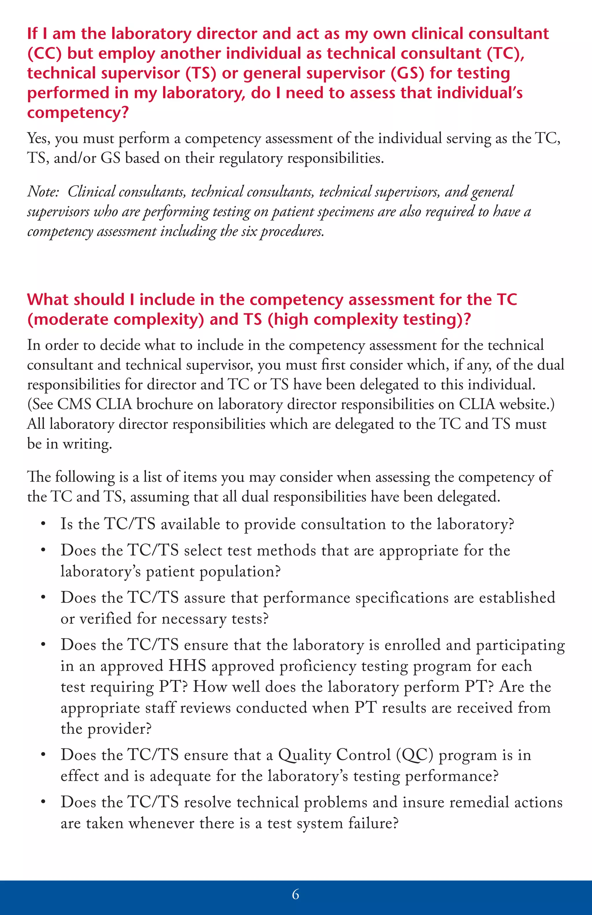 SC13-07.02_CLIA_Brochure_10_Competency_Assessment | PDF