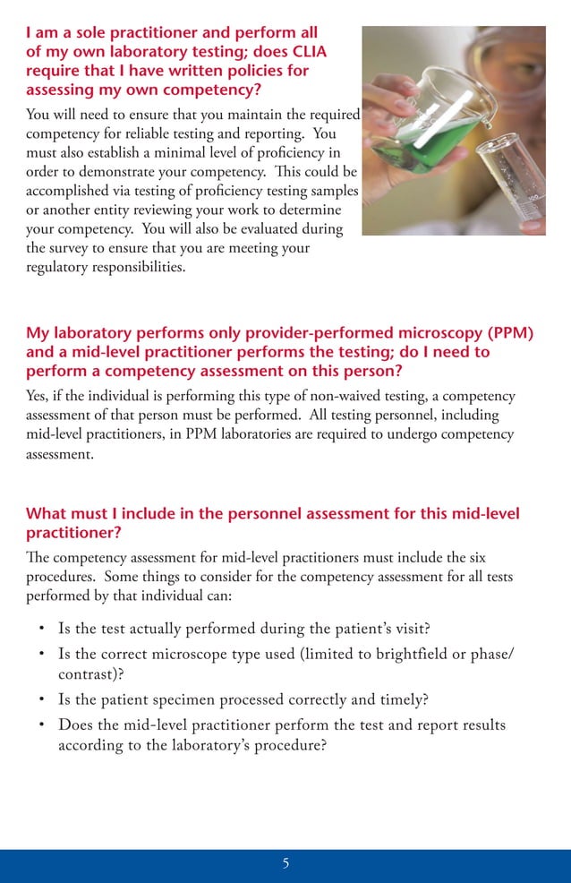 SC13-07.02_CLIA_Brochure_10_Competency_Assessment | PDF | Standardized ...