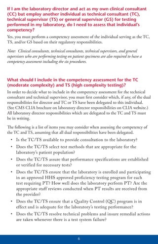SC13-07.02_CLIA_Brochure_10_Competency_Assessment | PDF