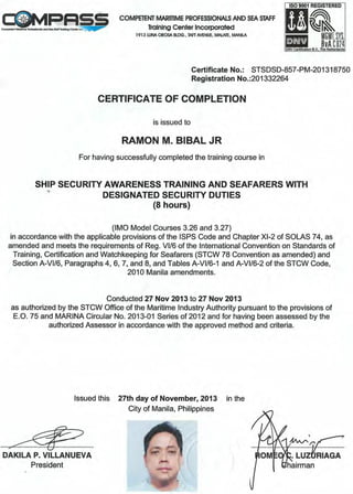 STCW Certificates | PDF