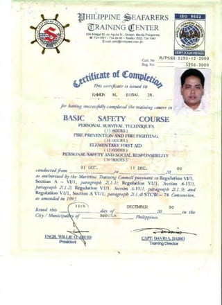 STCW Certificates | PDF