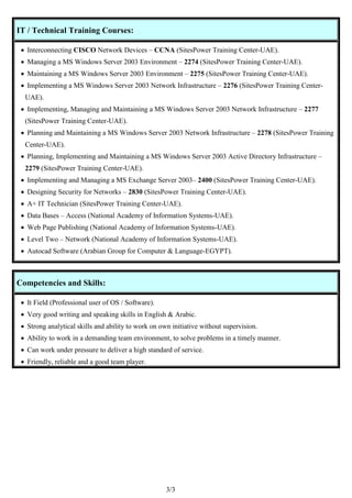Yasser_CV_Certificates_3_2015 | PDF