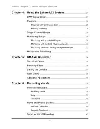 Sphere L22 Microphone System User Guide | PDF