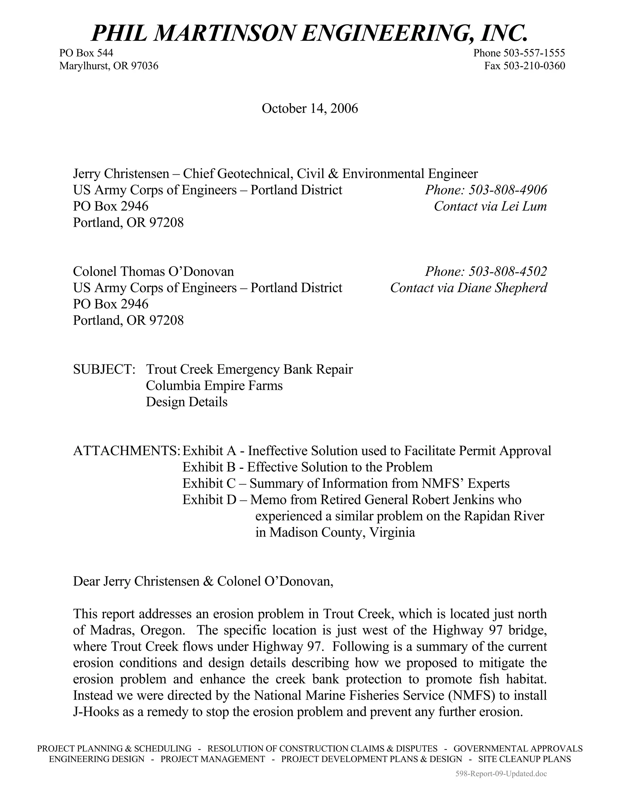 PM.10-EXAMPLE-River Stabilization-Final Plan | PDF