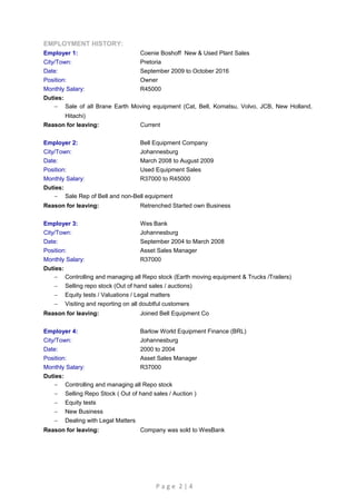 CV Coenie Boshoff (3) | DOC