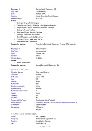 CV Coenie Boshoff (3) | DOC