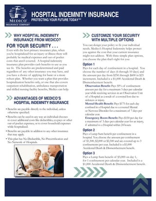 hospital indemnity | PDF