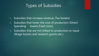 Subsidies presentation_williams | PPT