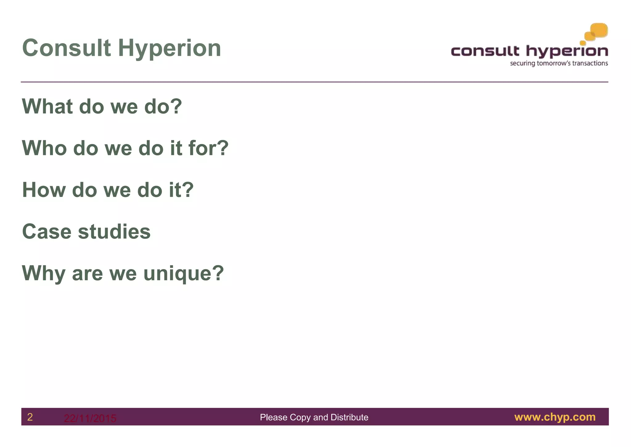 Consult Hyperion Overview (what we do) | PPT