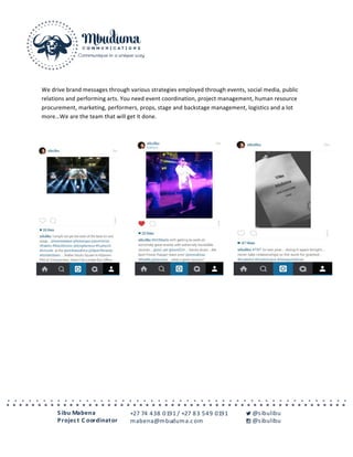 MBUDUMA COMMUNICATIONS PROFILE.compressed | PDF