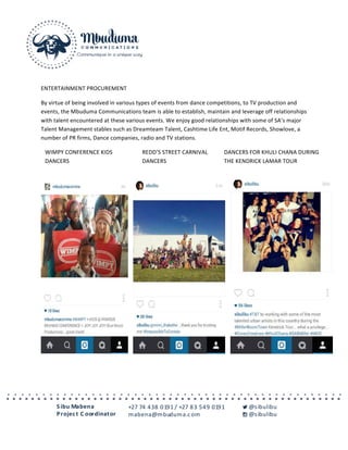 MBUDUMA COMMUNICATIONS PROFILE.compressed | PDF