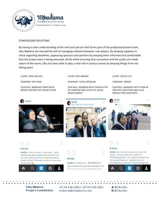 MBUDUMA COMMUNICATIONS PROFILE.compressed | PDF