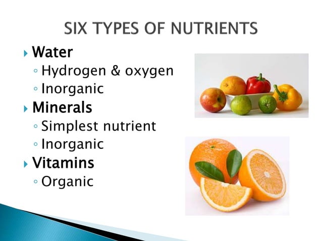 6 basic nutrients | PPTX | Nutrition | Healthy Living