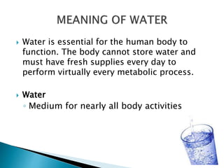 6 basic nutrients | PPTX