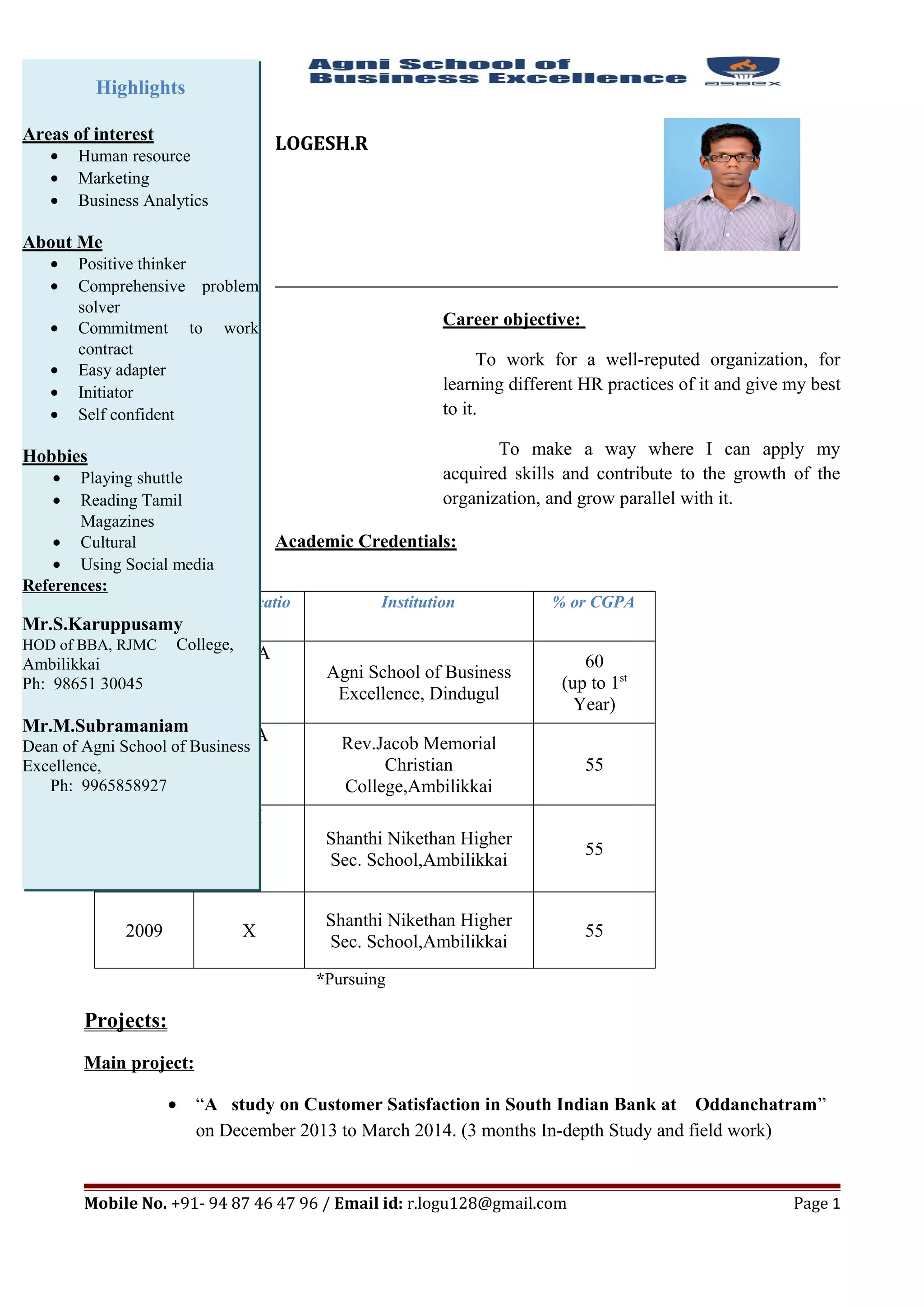 LOGESH resume ORIGINAL (1) | DOC