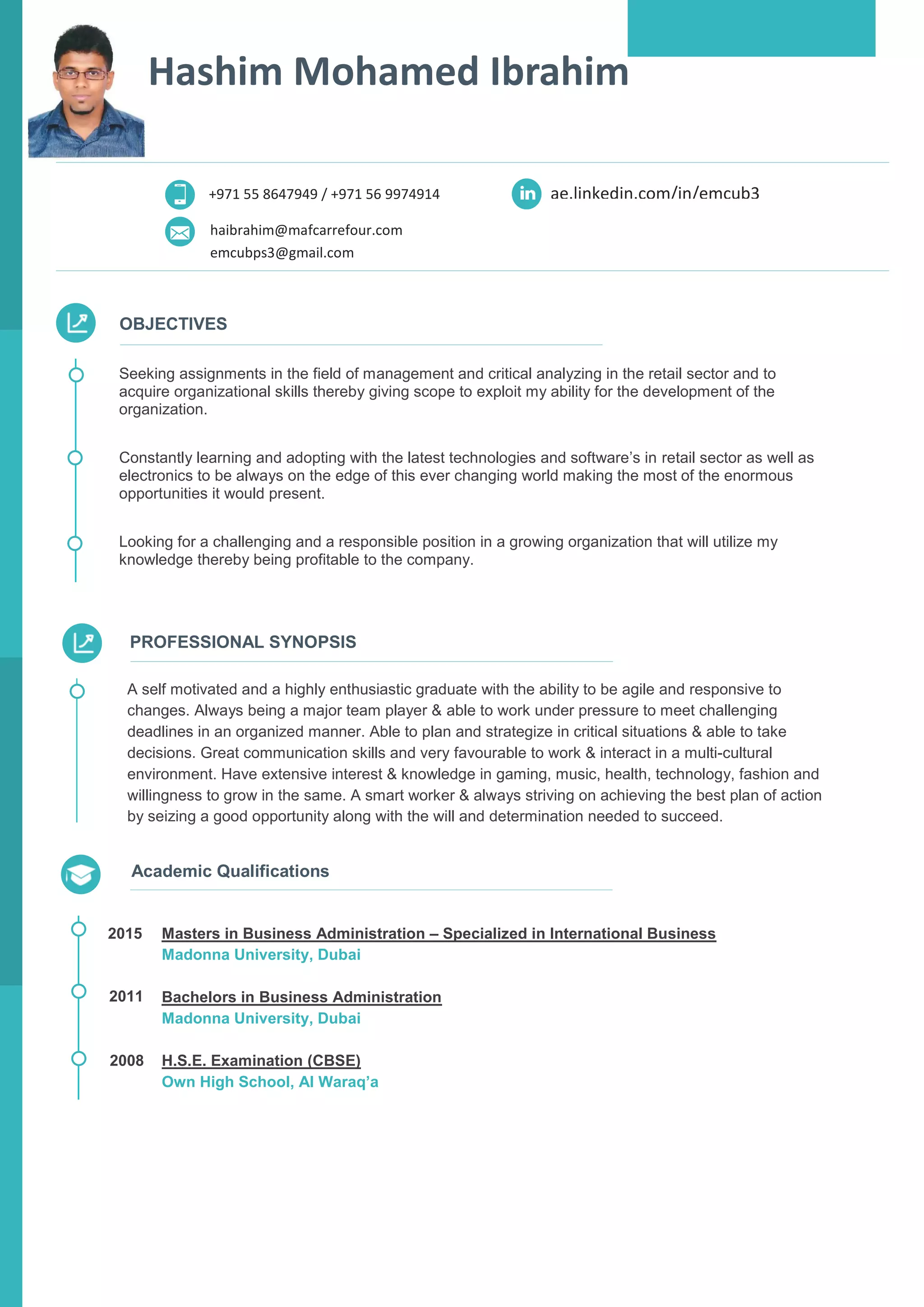 Hashims CV v2.1 | PDF