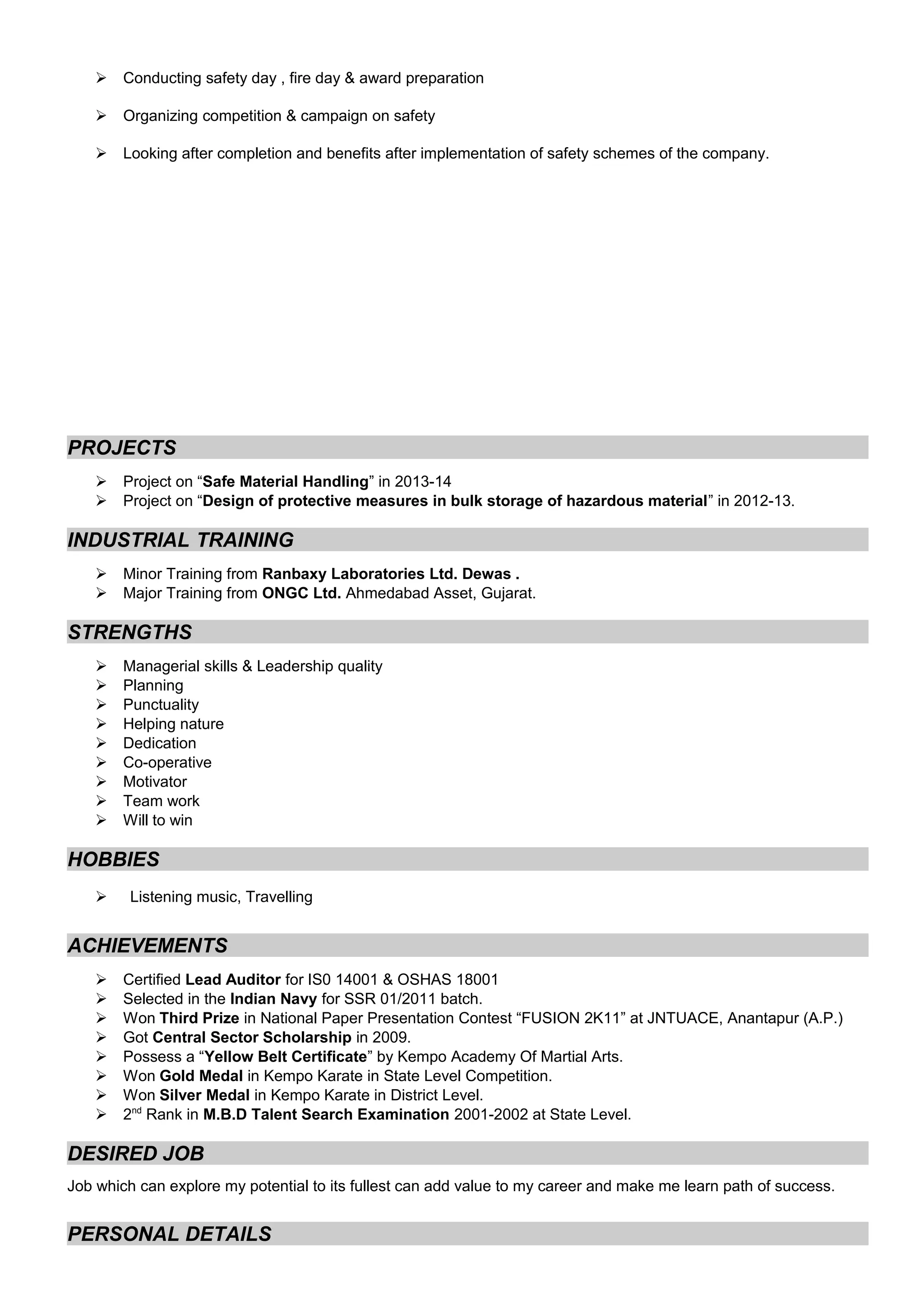 Deepanshu resume | DOC | Martial Arts | Sports