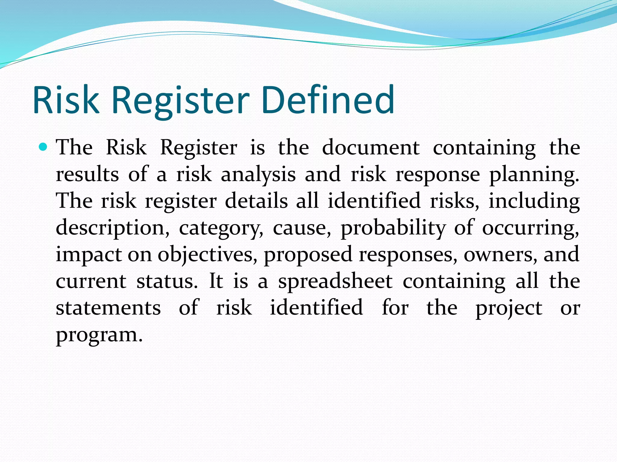 DEVELOPING AN ICT RISK REGISTER | PPTX