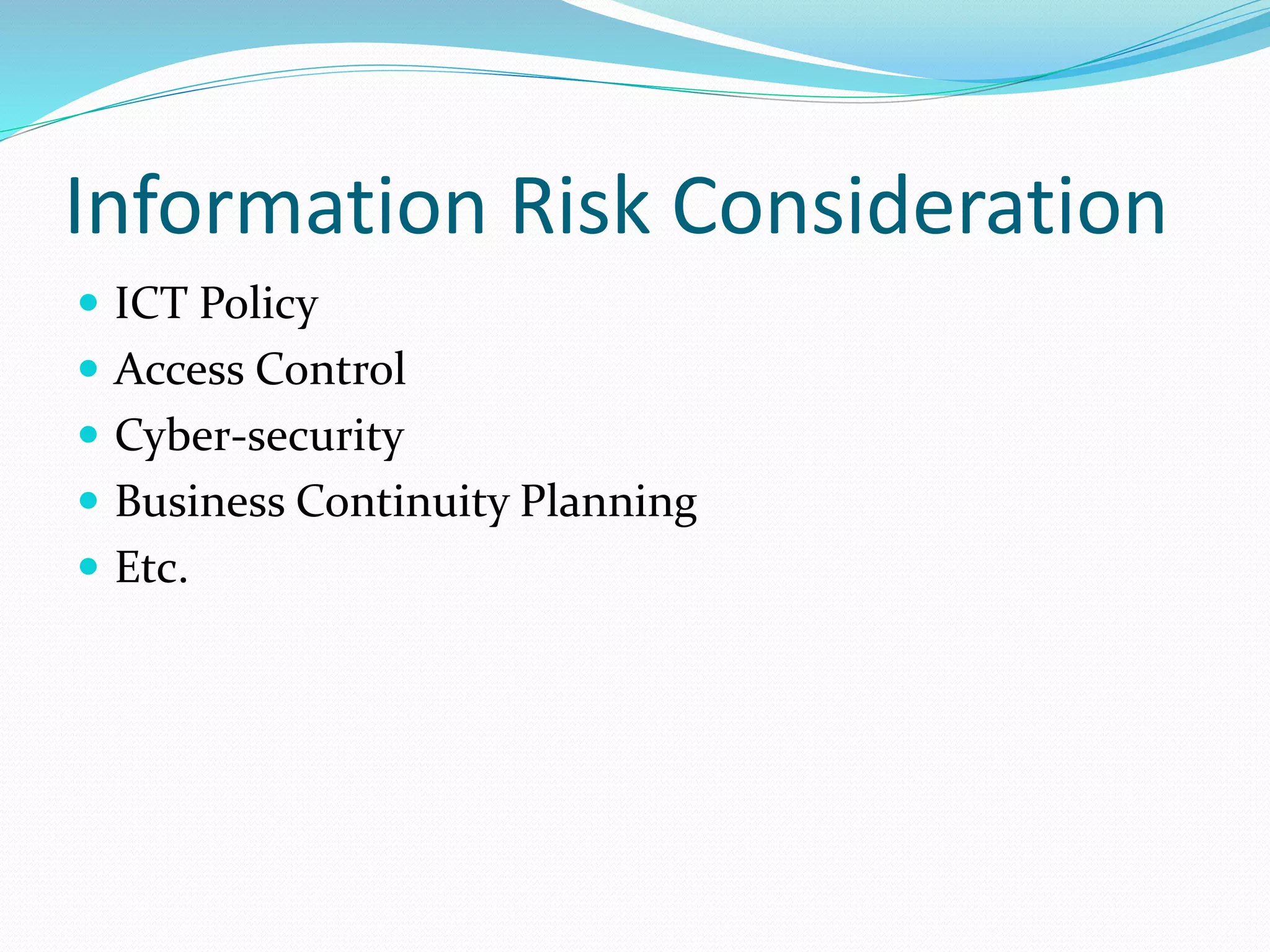 DEVELOPING AN ICT RISK REGISTER | PPTX
