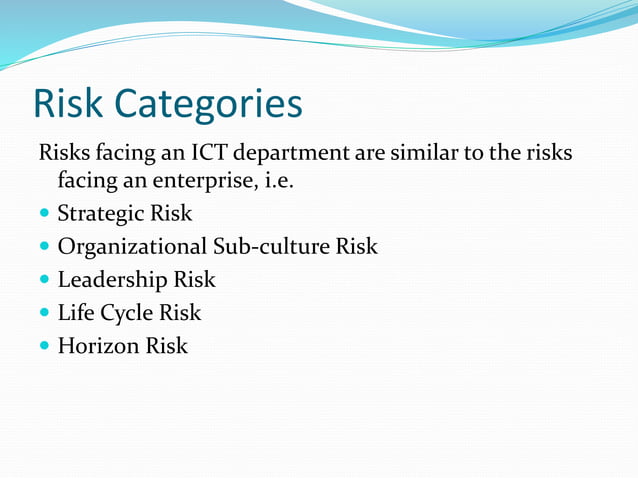 DEVELOPING AN ICT RISK REGISTER | PPTX | Business | Business and Finance