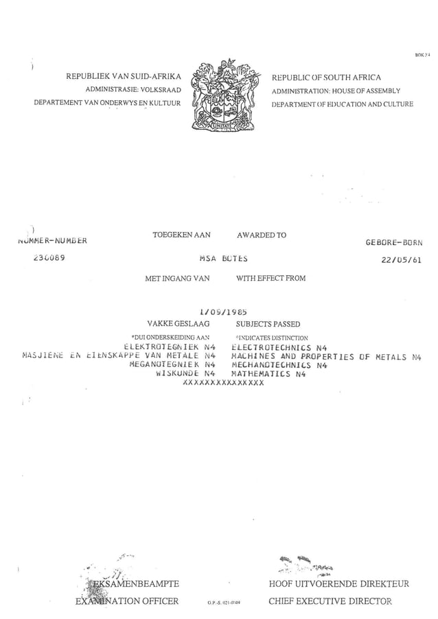 Trade Diploma Electromechanics | PDF