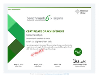 LSSGB_Certificate | PPT