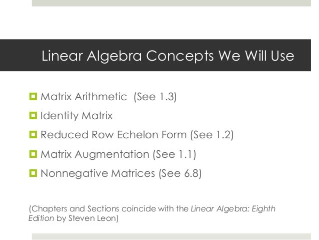 Linear Algebra Powerpoint