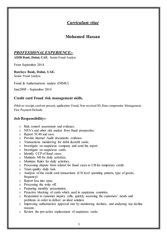 Mohamed Hassan CV | DOCX