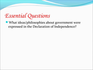 6b declaration of independence | PPT | Education