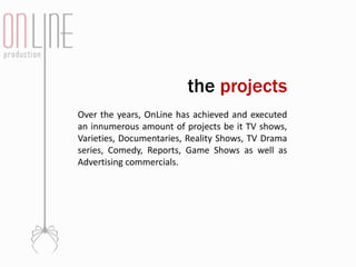 OnLine Production | PPT