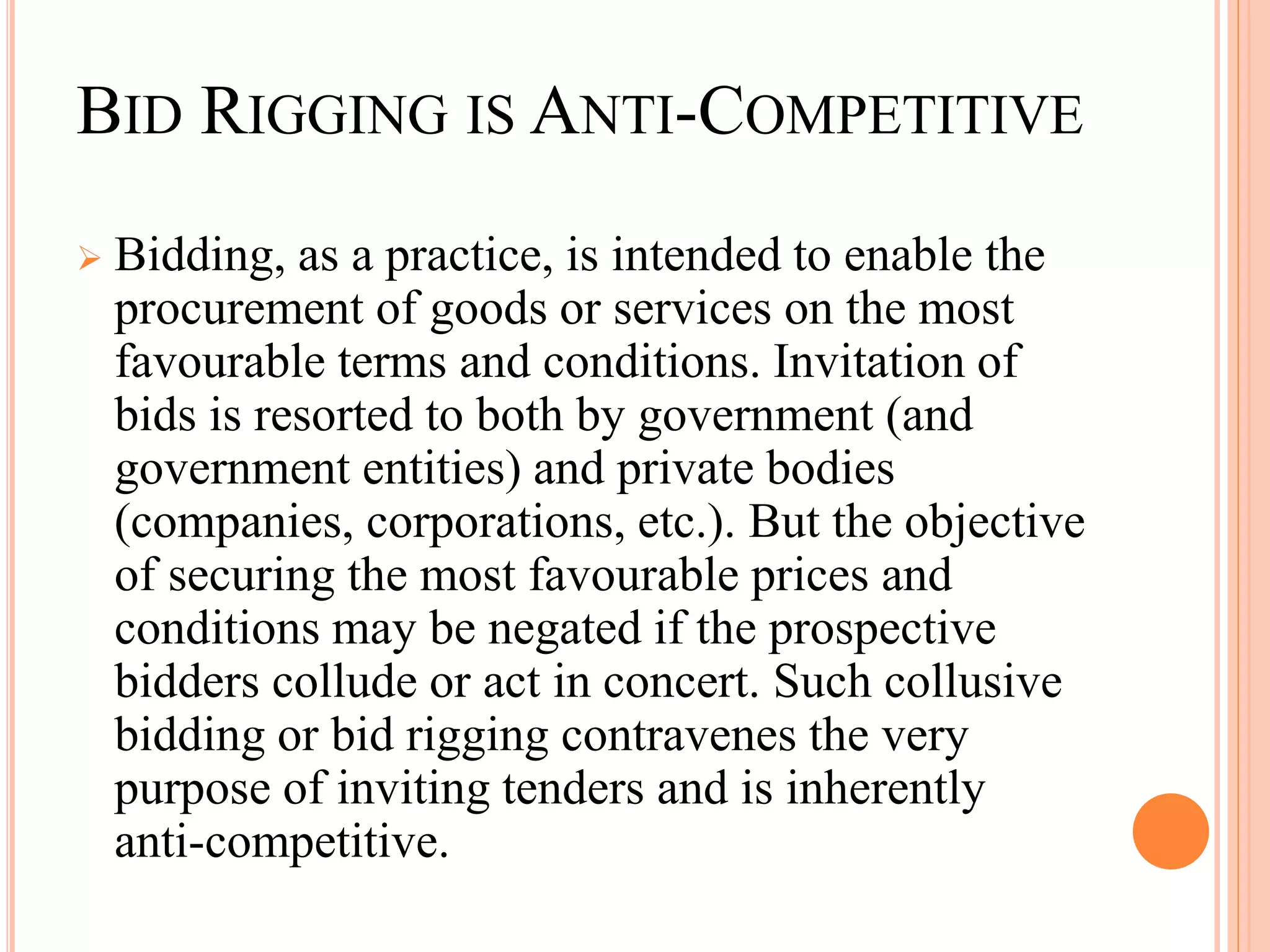 Public Procurement & Bid-Rigging | PPTX
