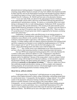 Plyometric Case Study | DOC