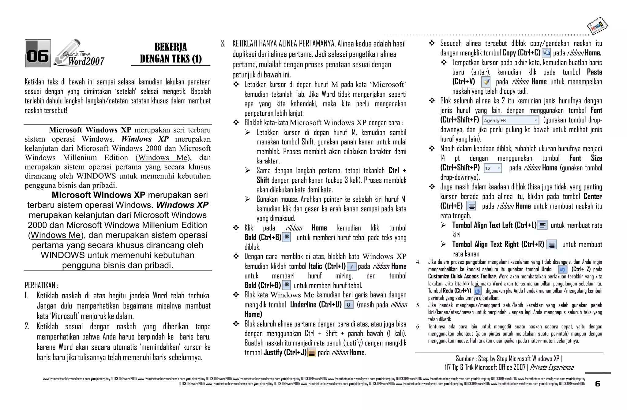 Bekerja Dengan Teks | PPT