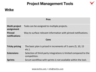 Project planning tools comparison - lasopamorning