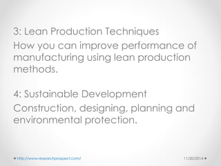 6 best topics for Civil Engineering Dissertation | PPTX