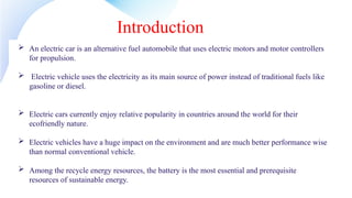 Title Defense.pptx for electric Vehicles | PPTX