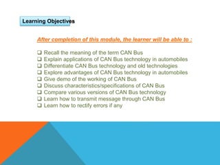 CAN Bus Technology | PPTX