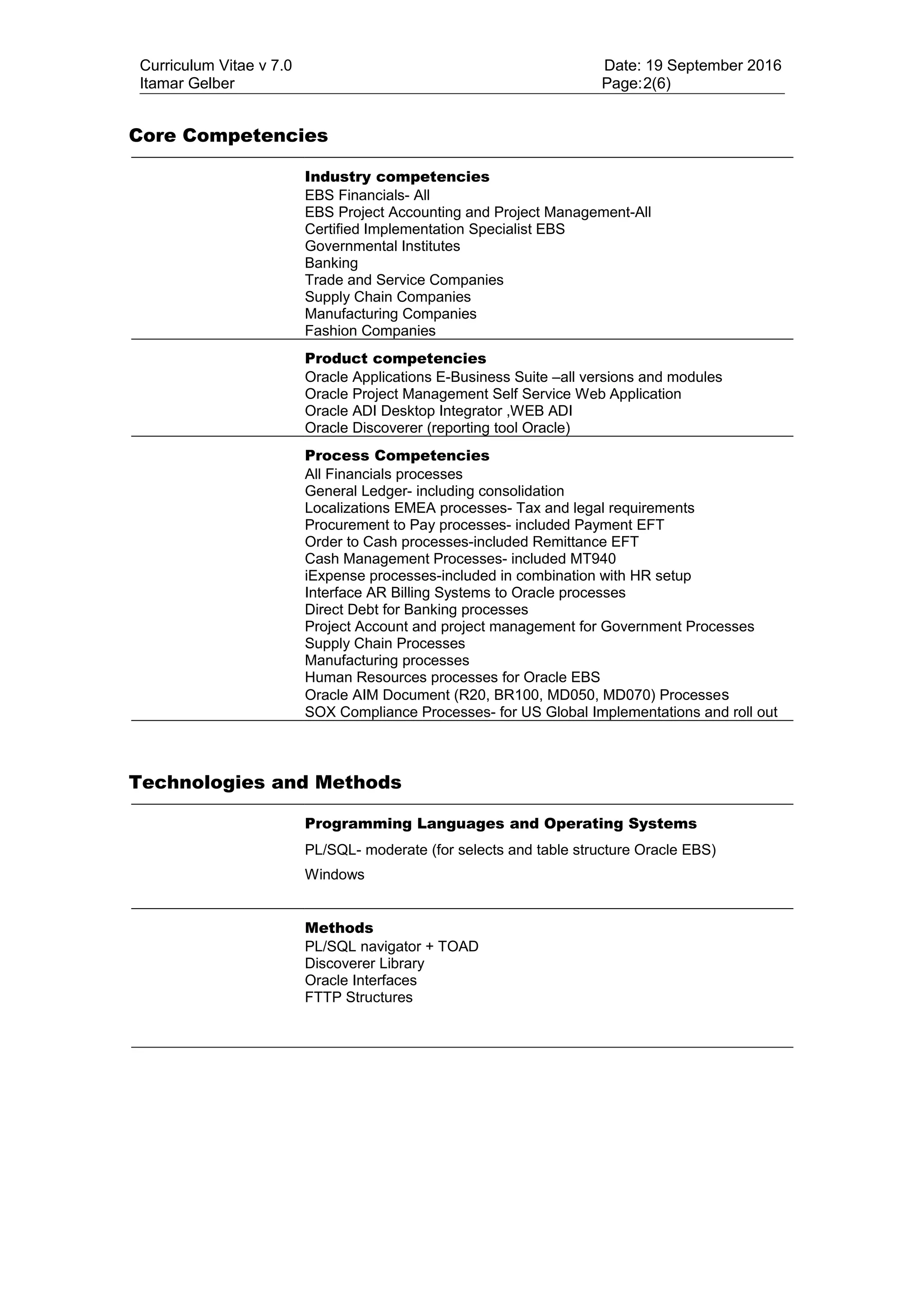 Curriculum Vitae v 7.0- Itamar Gelber | PDF