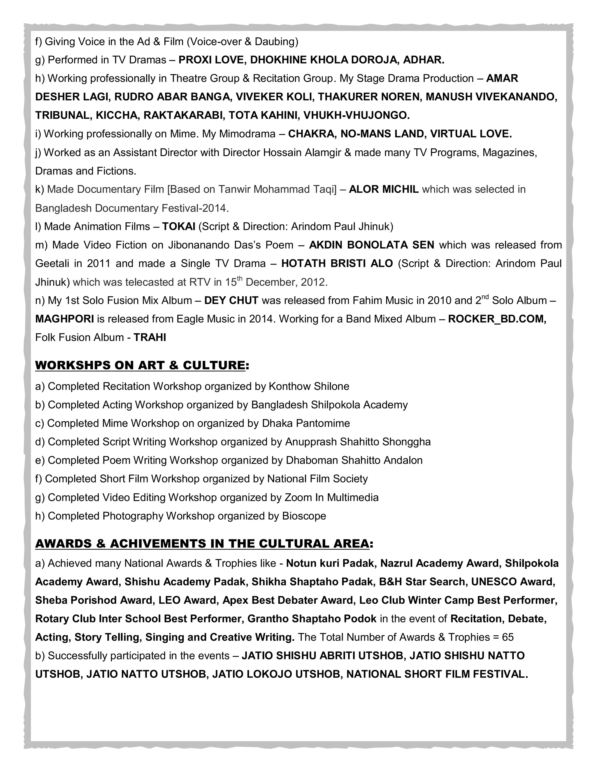 CV of Arindom Paul-update | PDF