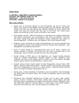 Tanoy SFDC 6 years Exp | PDF