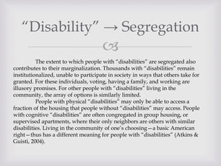 Working with Disability | PPTX