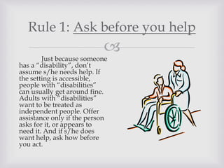 Working with Disability | PPTX