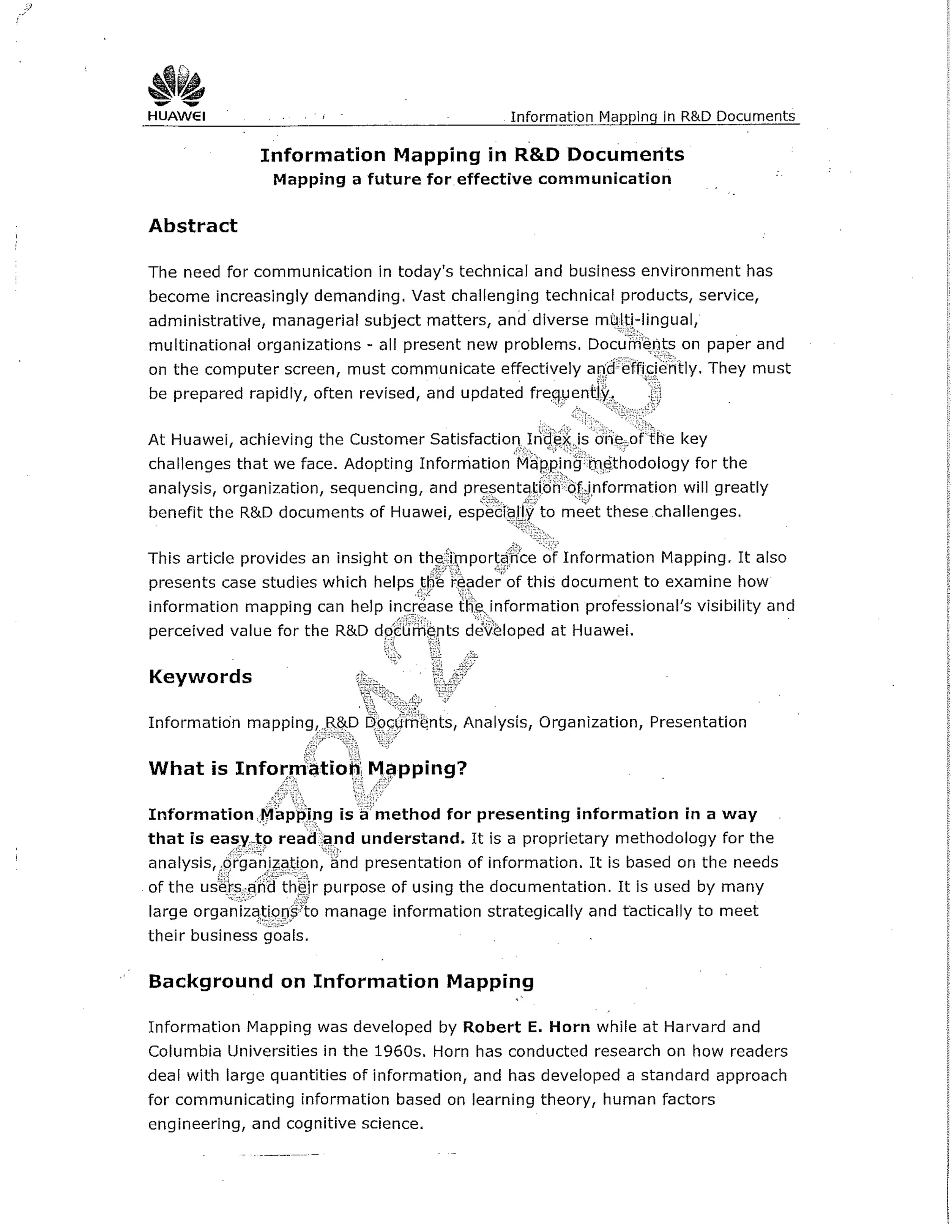 Information Mapping (1) | PDF