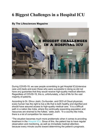 6 Biggest Challenges in a Hospital ICU.pdf