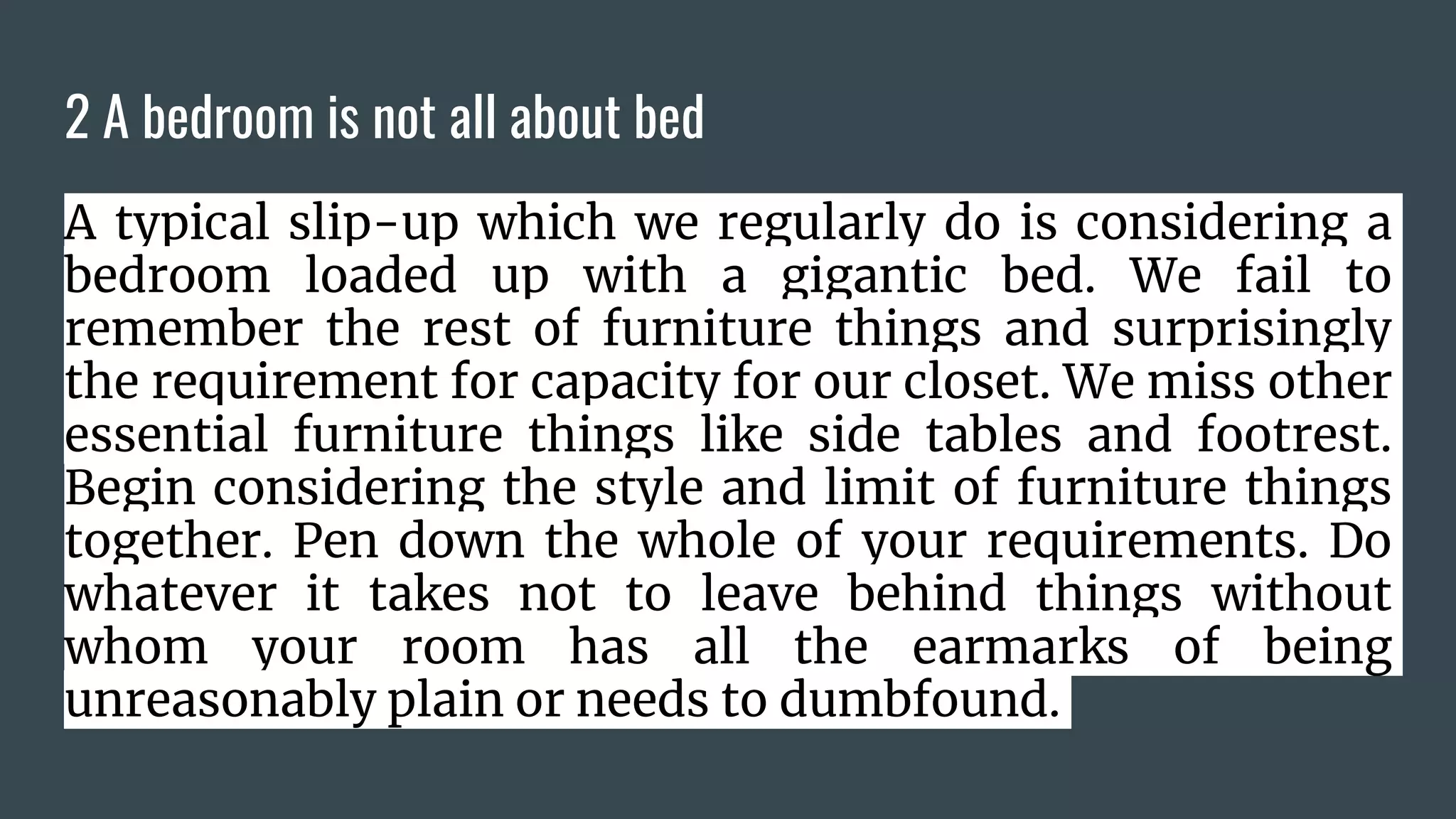 6 biggest sins in interior designing of bedrooms | PPT