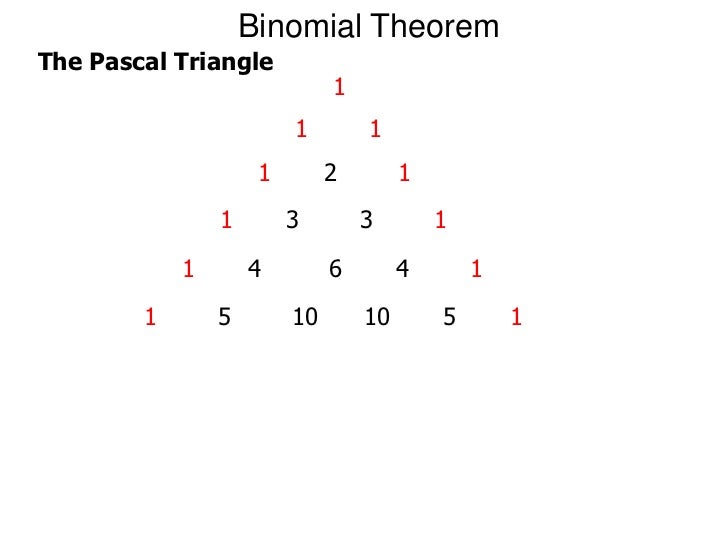 6 binomial theorem