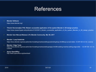 DrTAD 6 Blender software. Loop Ssubdivide. Loop Cut and Slide | PPT