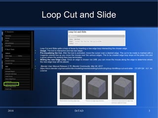 DrTAD 6 Blender software. Loop Ssubdivide. Loop Cut and Slide | PPT