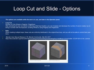 DrTAD 6 Blender software. Loop Ssubdivide. Loop Cut and Slide | PPT