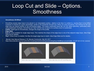 DrTAD 6 Blender software. Loop Ssubdivide. Loop Cut and Slide | PPT